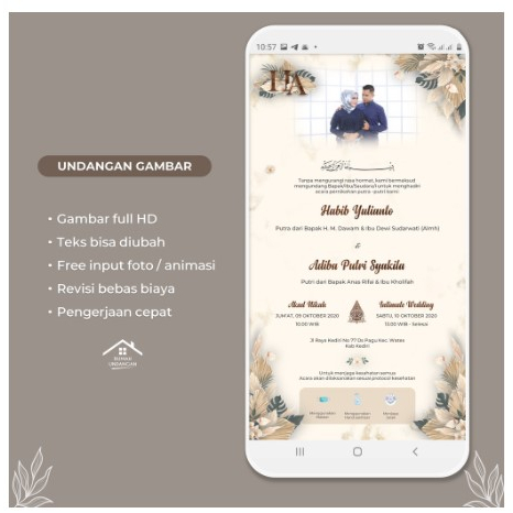 Jual Undangan Digital Custom, Proses Cepat, Tambah Foto, Tambah Fitur ...
