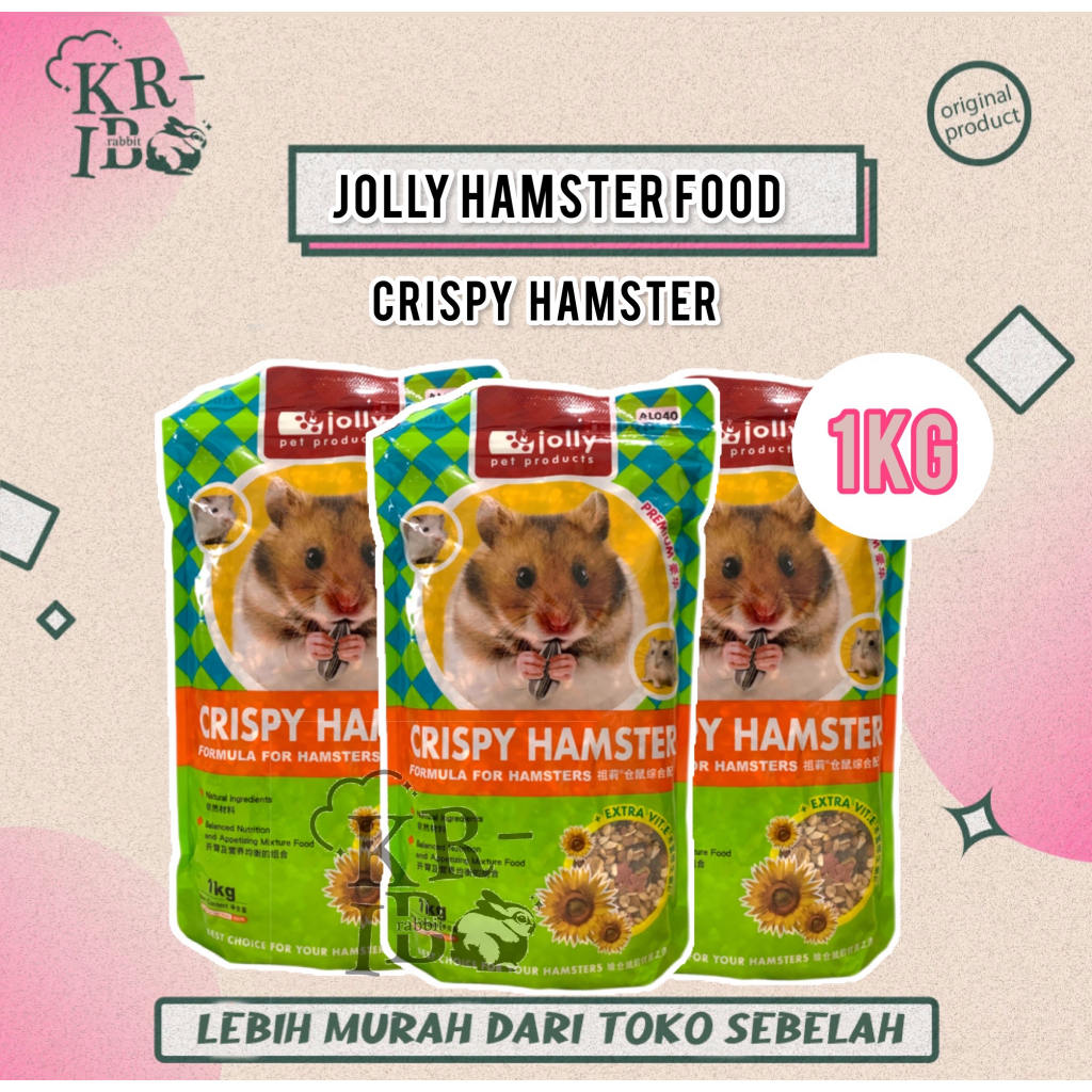 Jual Jolly Makanan Hamster - Jolly Crispy Hamster Food 1 Kilogram ...