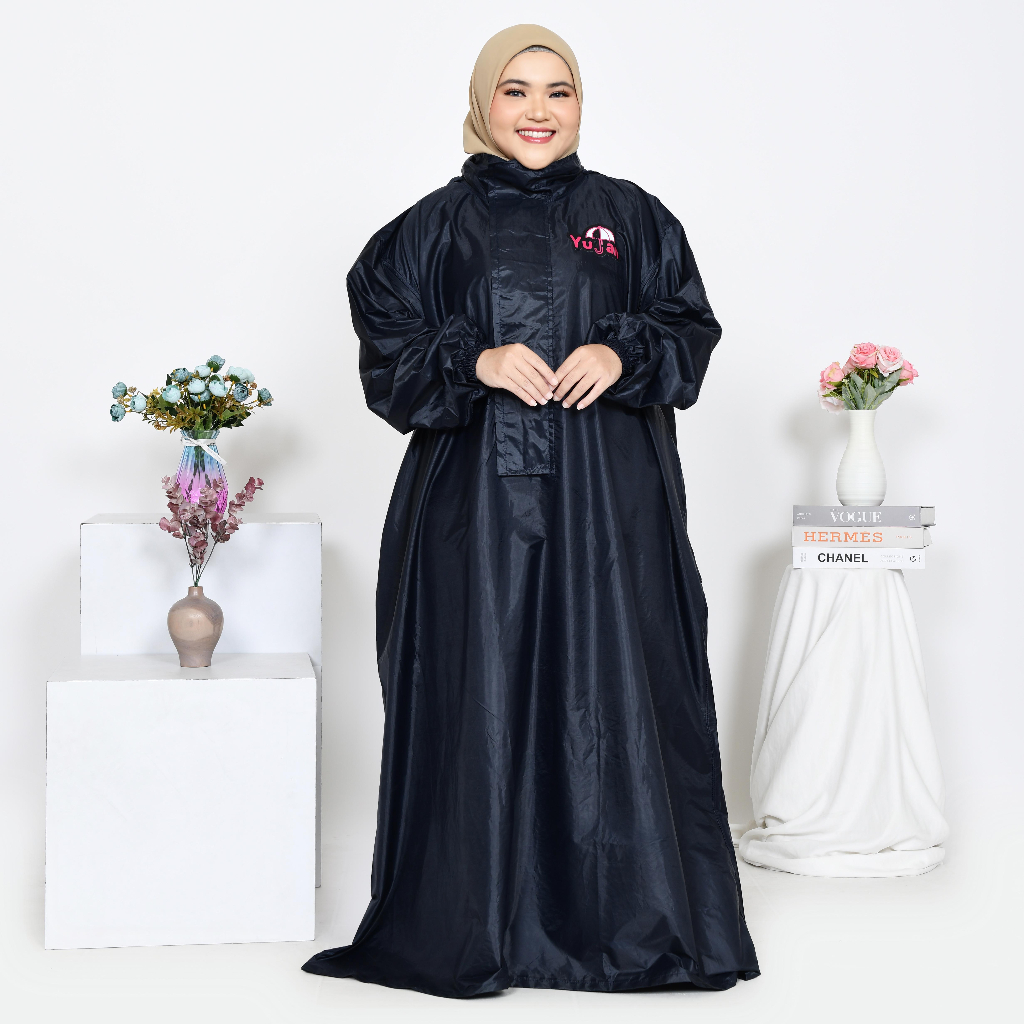 Jual Jas Hujan Gamis Pria Wanita Jumbo / Mantel Gamis Muslimah Oversize ...