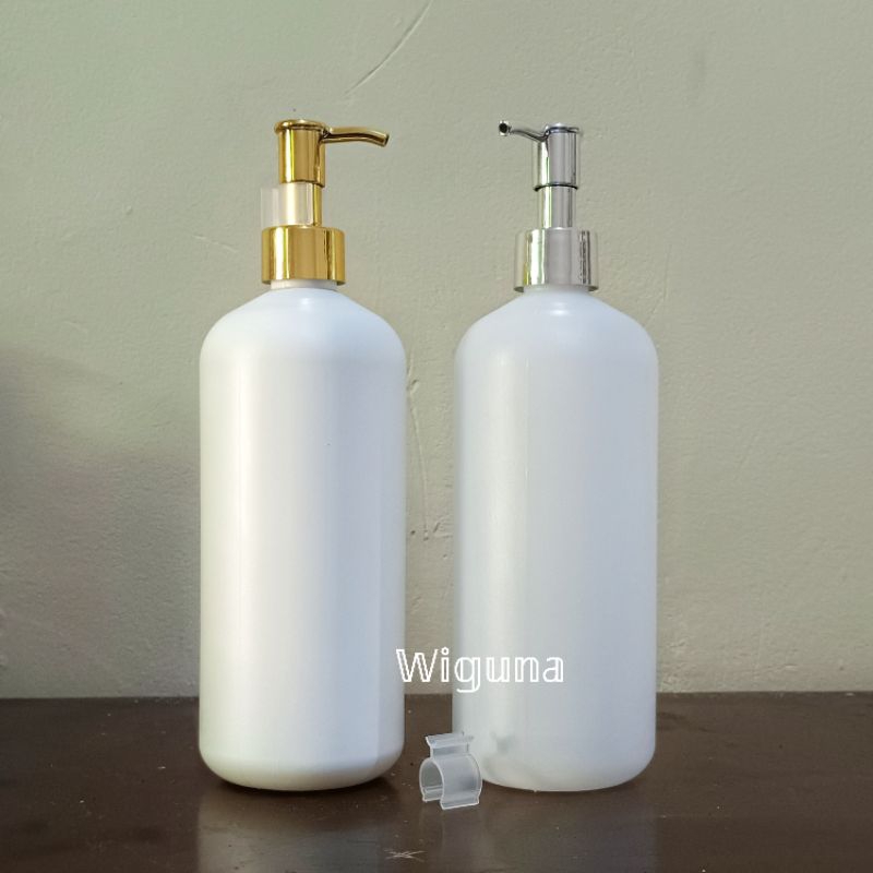 Jual Botol Pump 500ml HDPE / Botol HDPE 500ml Tutup Pump Clip Oil | Shopee Indonesia