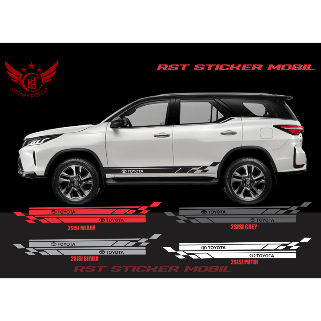 Jual cutting sticker mobil toyota cutting sticker mobil toyota fortuner ...