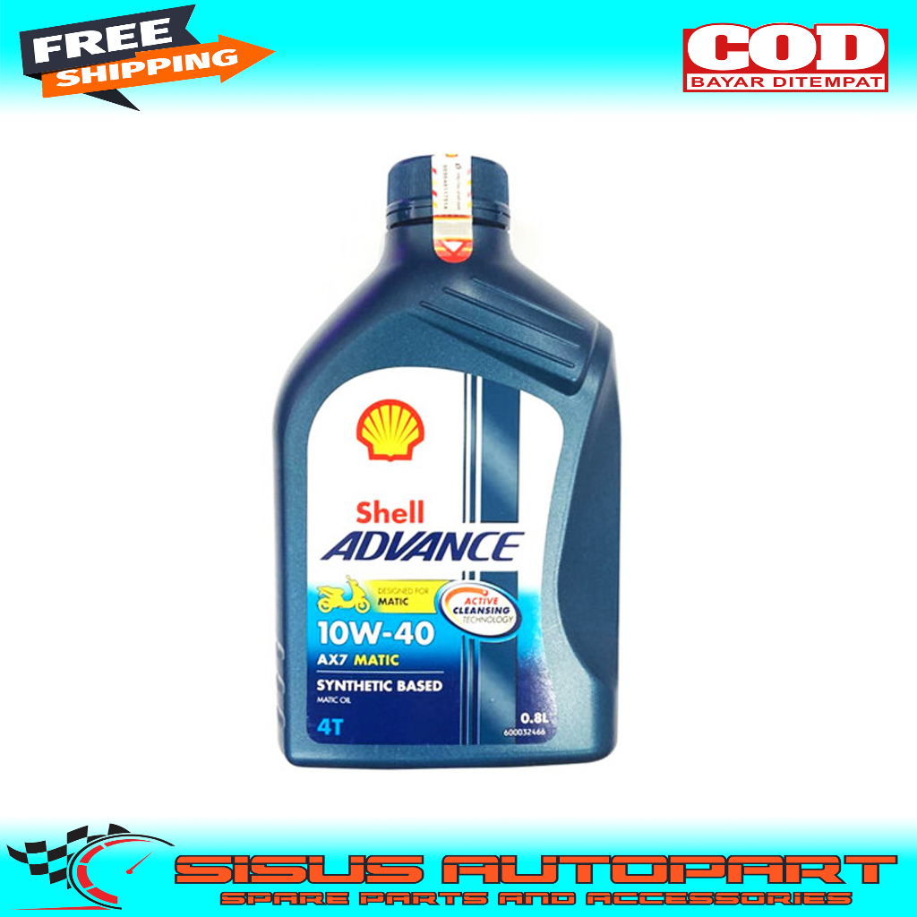 Jual OLI SHELL ADVANCE AX7 10W40 / SHELL ADVANCE 0.8L / OLI SHELL ...