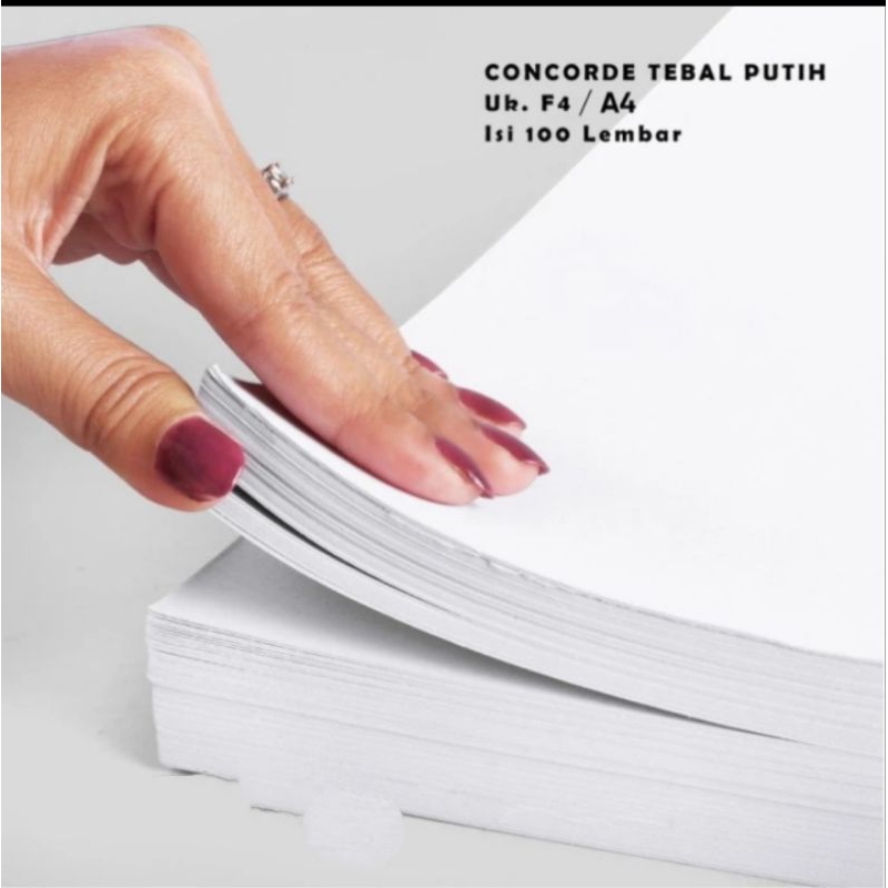 Jual (HARGA/5 LEMBAR KERTAS CONCORDE/KERTAS IJASAH UKURAN A4 | Shopee ...