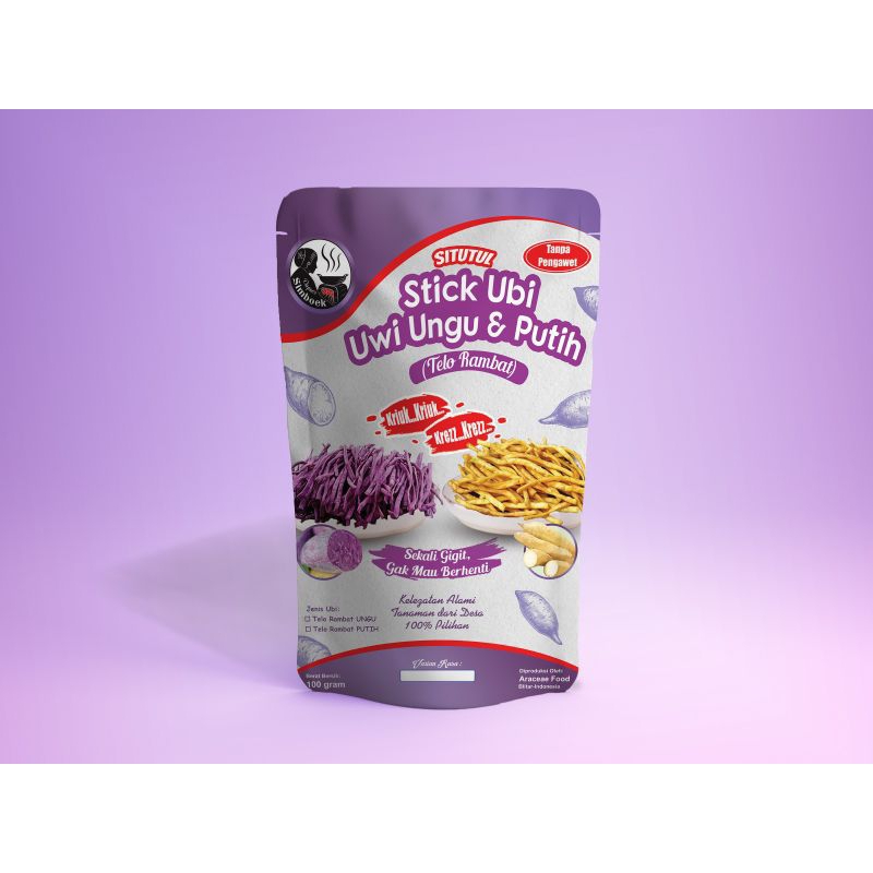 Jual Stick Uwi Ungu Ubi Jalar Putih Gurih Renyah Aneka Varian Rasa ...