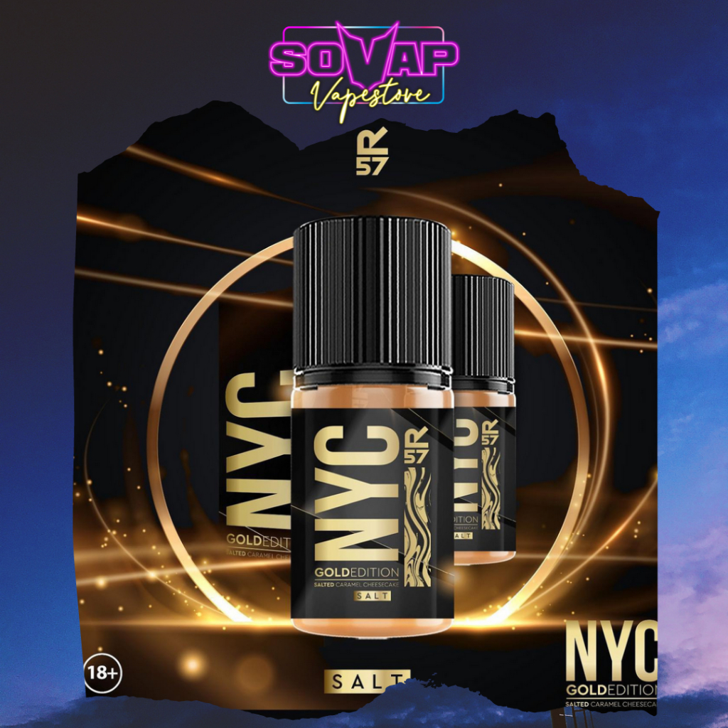 Jual NYC Gold Edition Salted Caramel Cheesecake 9mg 30ml Salt Nic | Shopee Indonesia