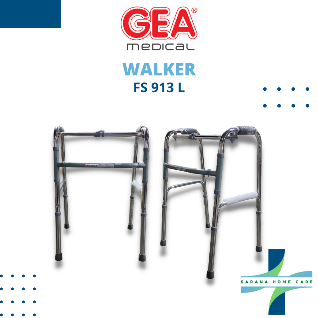 Jual GEA Walker FS913L/ alat bantu jalan/ lansia/ walker lipat/ alat ...