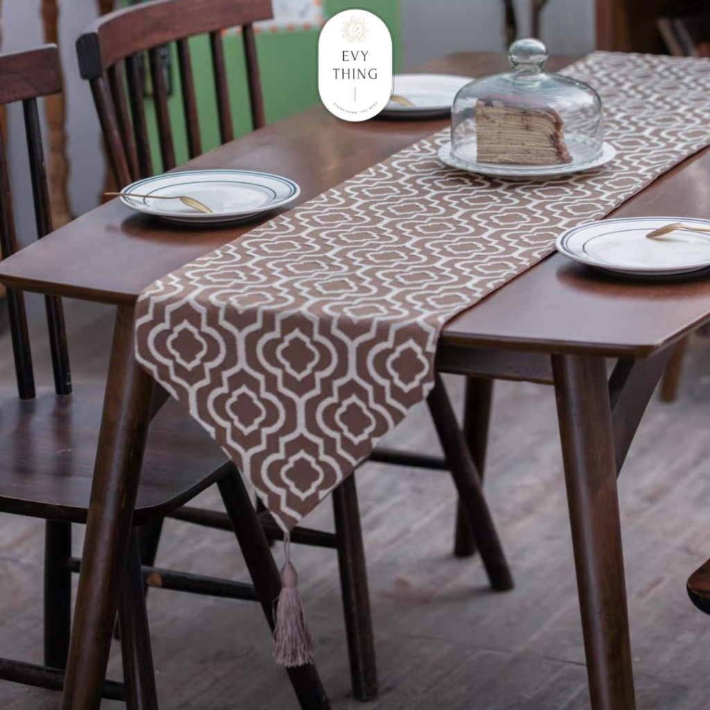 Jual EvyThing Taplak Meja Tamu Panjang Taplak Meja Tengah Table Runner ...