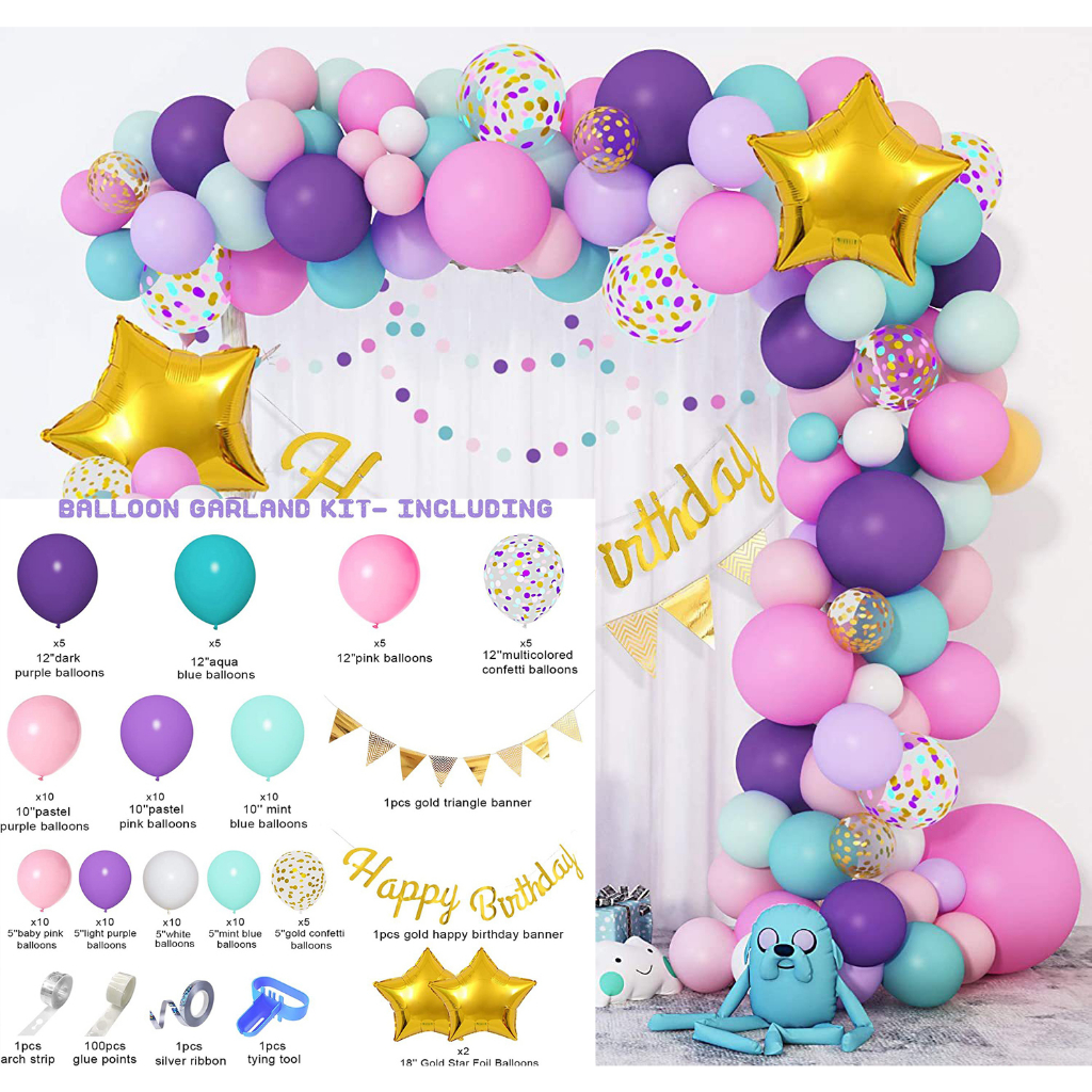 Jual PAKET BALON HAPPY BIRTHDAY RAINBOW FULL PAKET | Shopee Indonesia