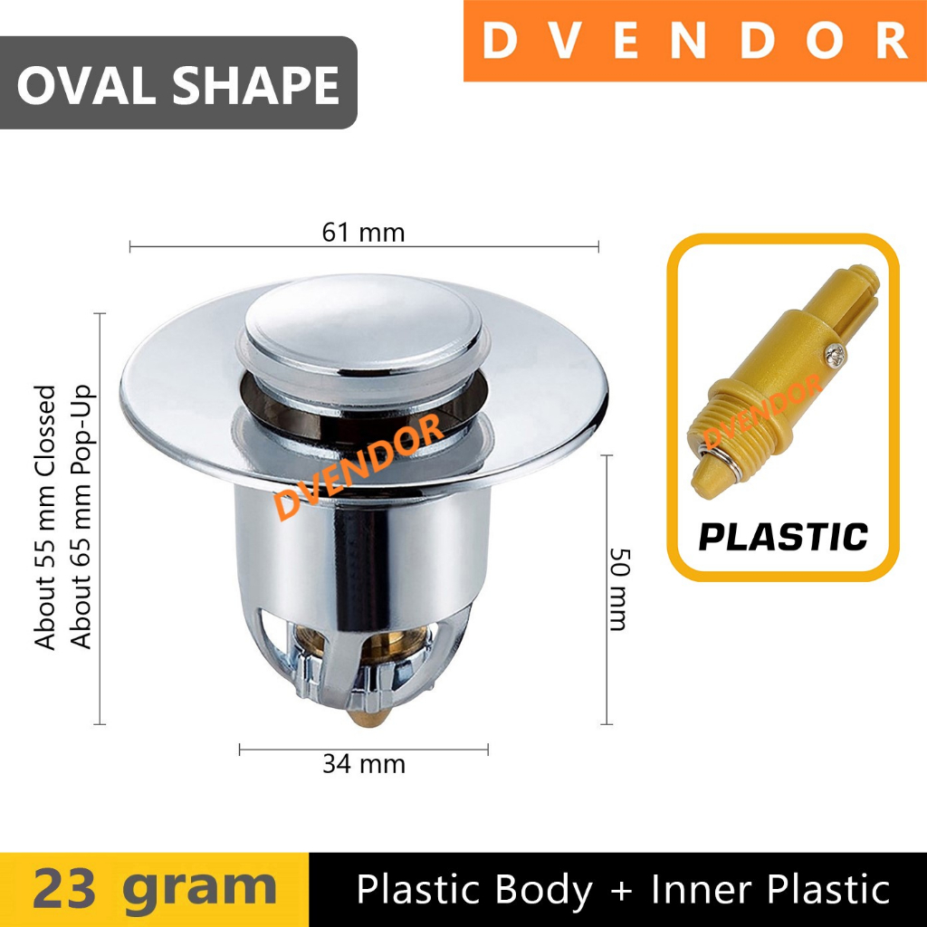 Jual AFUR KEPALA SIFON UNIVERSAL POP UP BASIN SINK WASTAFEL DRAIN ...