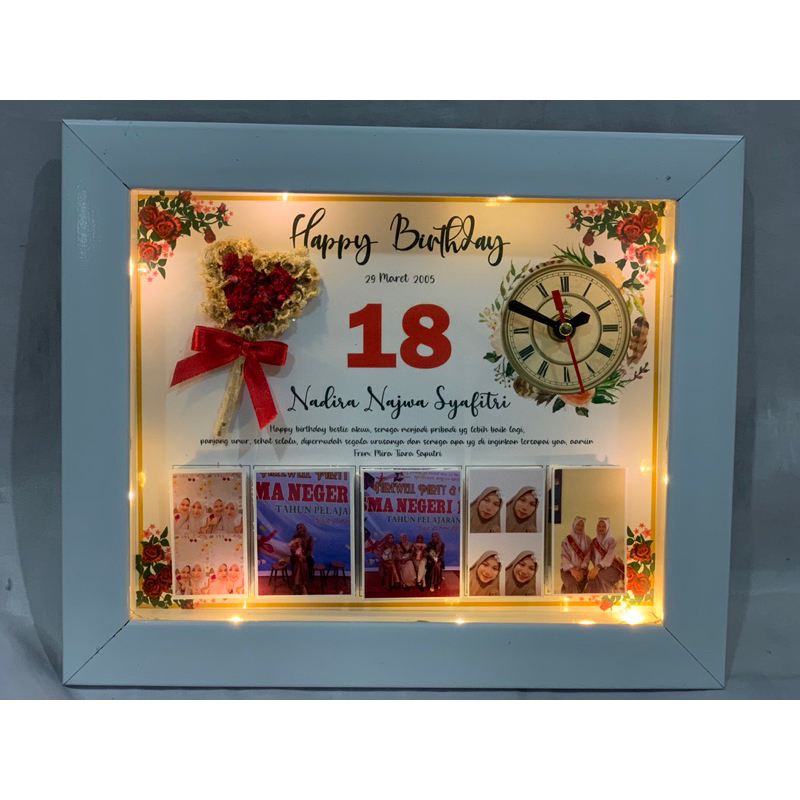 Jual Pop Up Frame Jam Proses Cepat KADO PERNIKAHAN NIKAH ULANG TAHUN ...