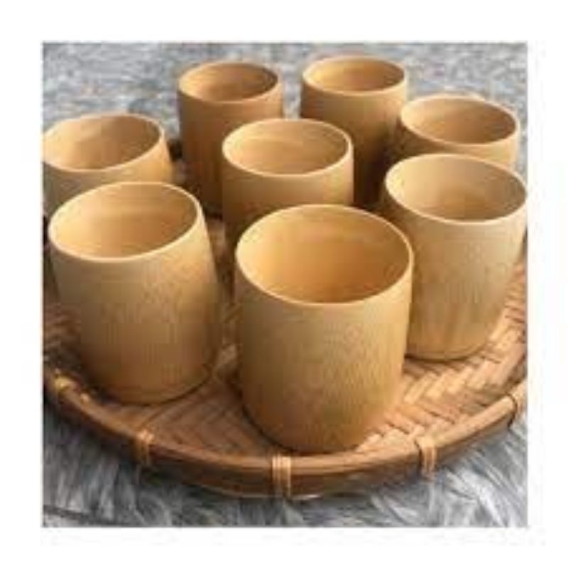 Jual gelas cangkir bambu tradisional cocok untuk ngopi | Shopee Indonesia