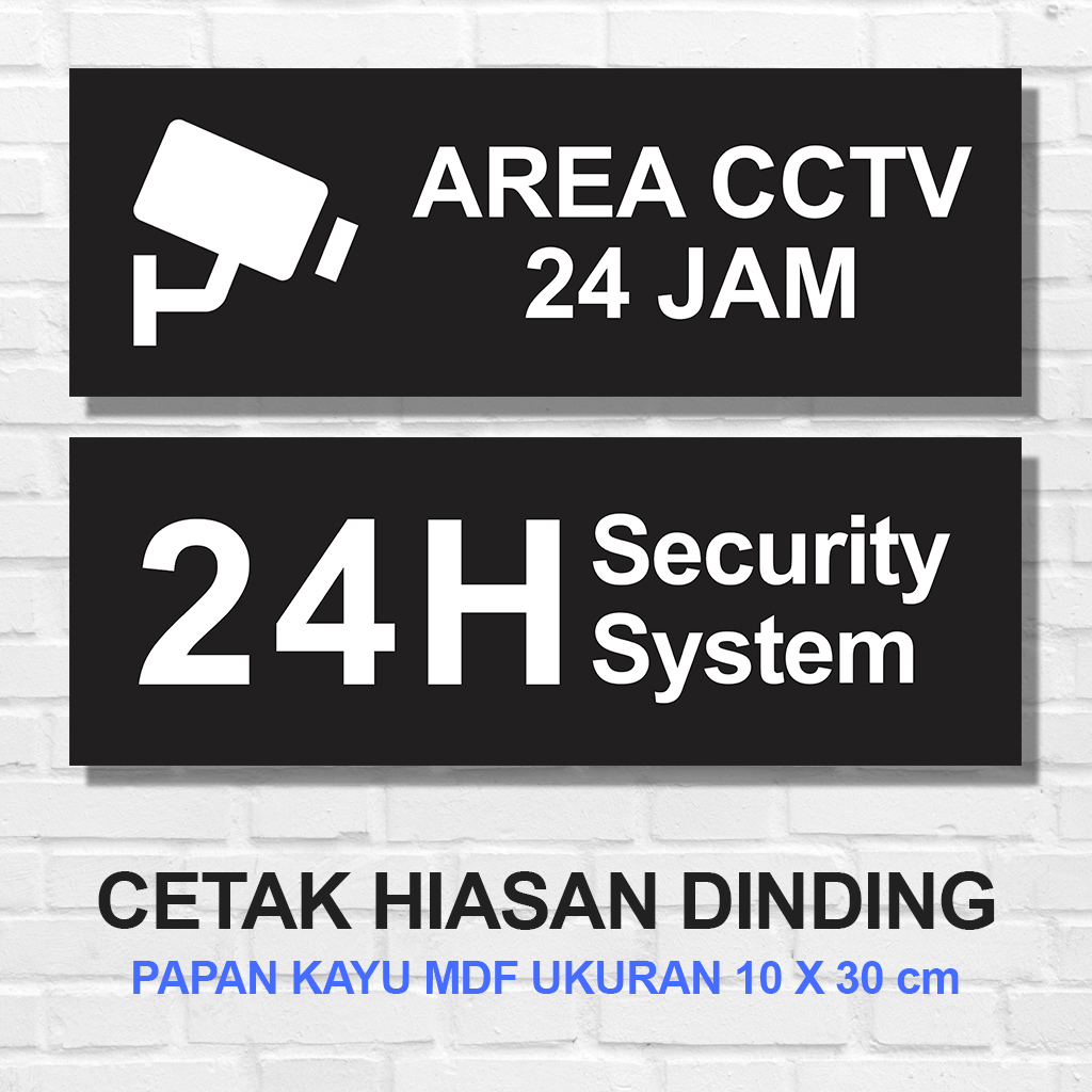 Jual CM DECOR - RAMBU CCTV PLANG DIAWASI KAMERA PENGAWASAN PERINGATAN ...