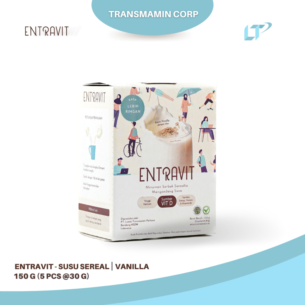 Jual Entravit Sereal Rasa Vanilla (Susu Sereal / Minuman Sereal ...