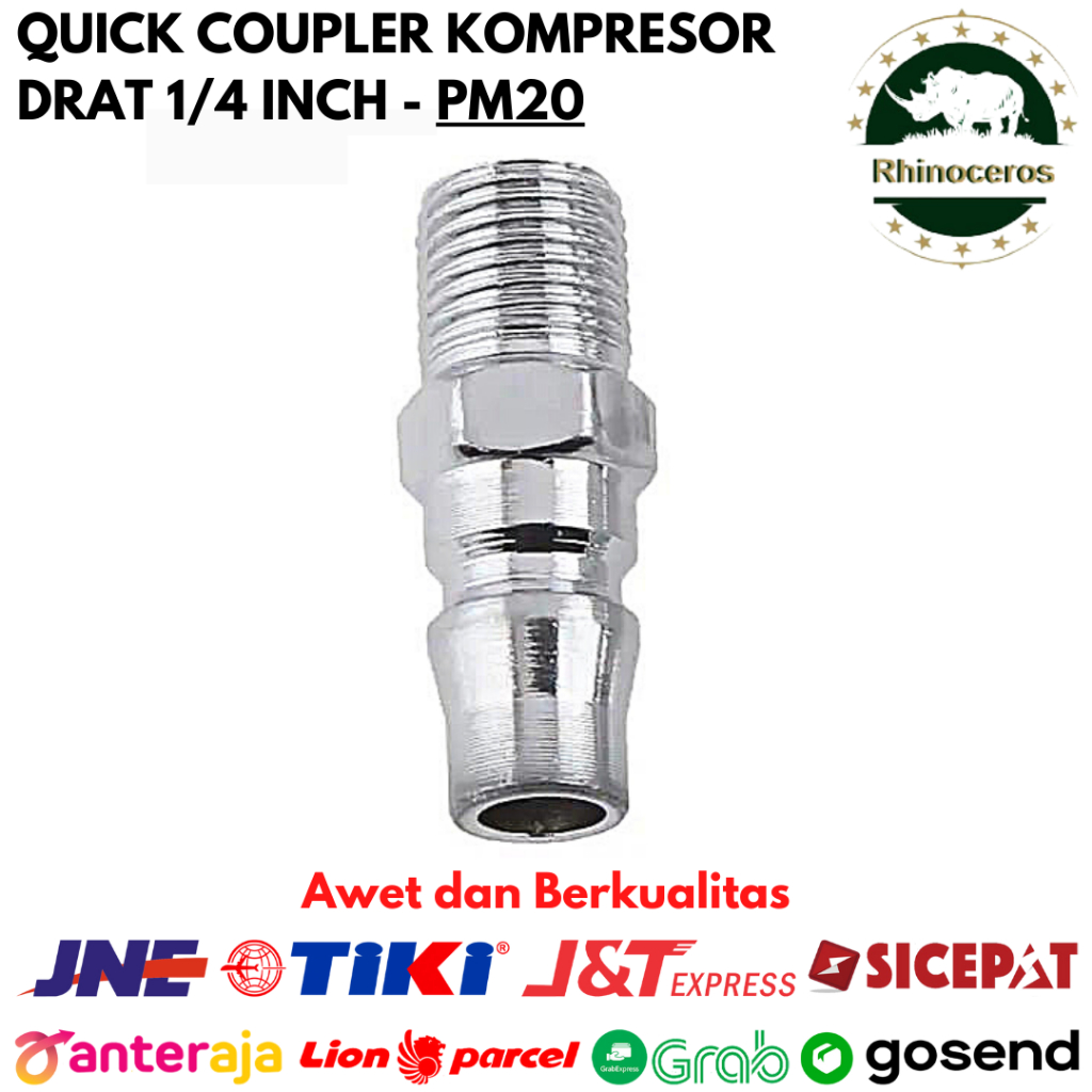 Jual Quick Coupler Connector Angin Neple Kompresor Universal Drat 1/4 ...