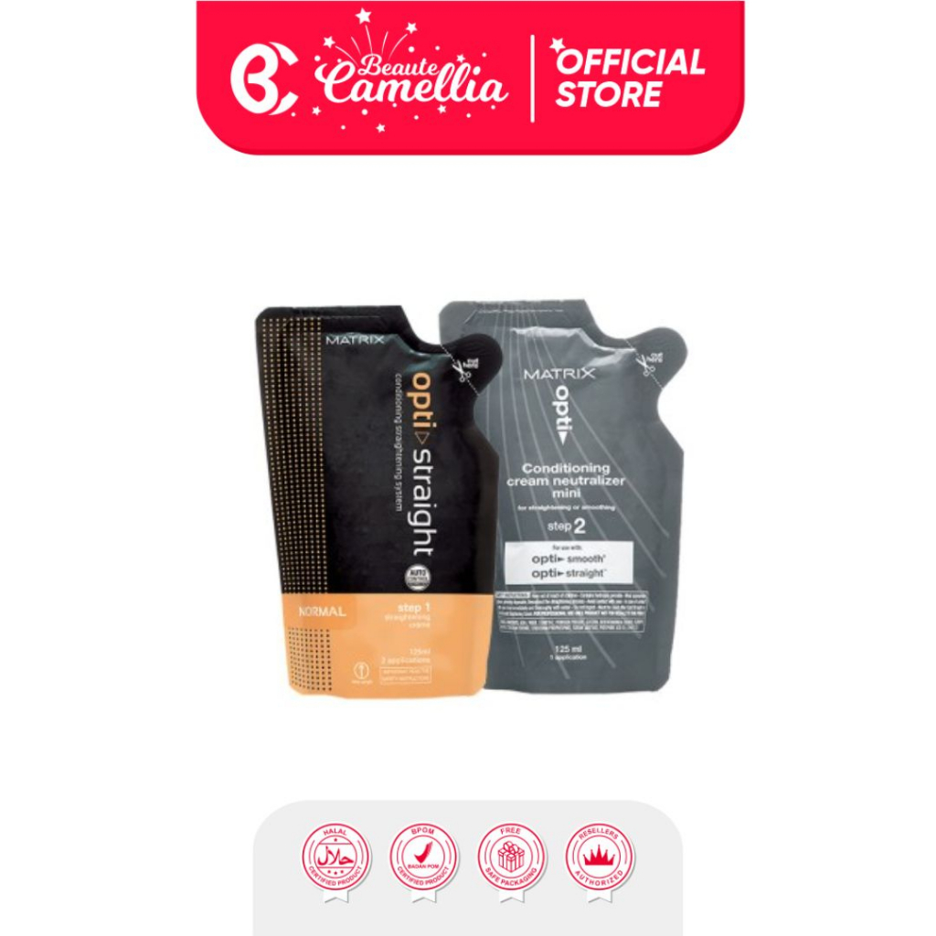 Jual MATRIX Mini Opti Straight Cream + Neutralizer 125ml (Normal ...