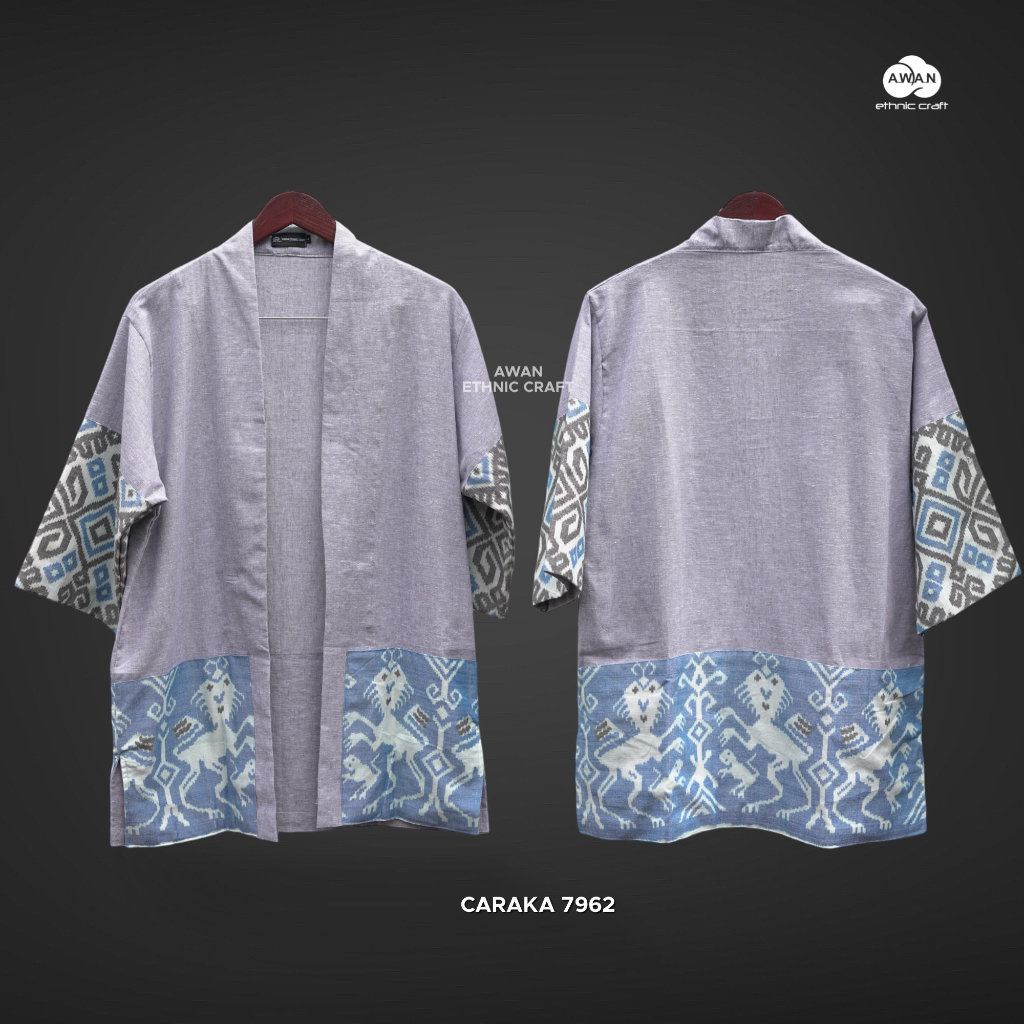 Jual Caraka Kimono Tenun Etnik Pria Wanita | Shopee Indonesia