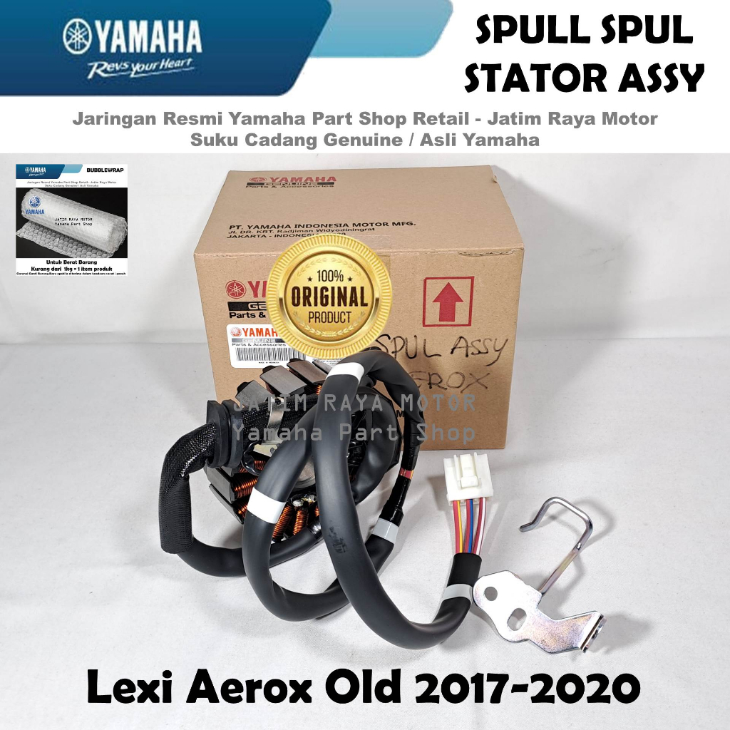 Jual Spull Spul Stator Komplit Assy Aerox Old 2017-2020 Lexi Asli Original Yamaha Surabaya ...