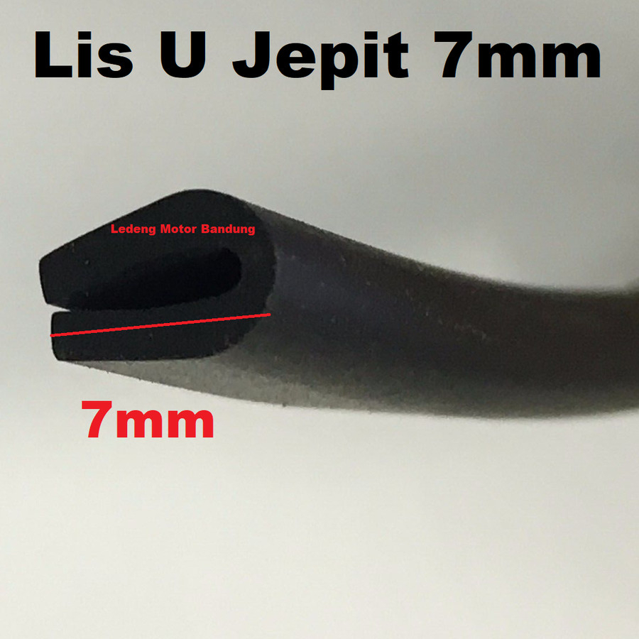 Jual Rubber List Karet Lis U Jepit Kaca 7mm 10mm Meteran | Shopee Indonesia