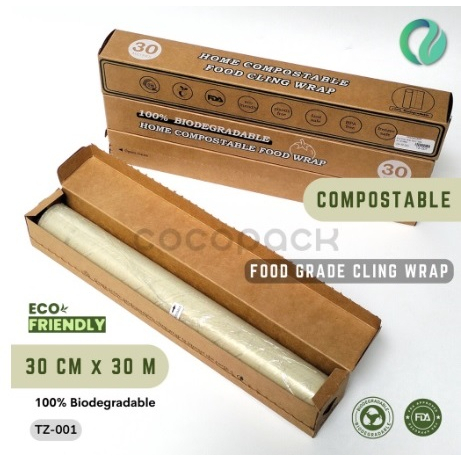 Jual Home Compostable Eco Food Cling Wrap 30CM x 30M | Shopee Indonesia