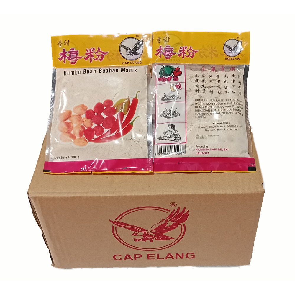 Jual Garam bumbu buah sachet 100g Cap elang per dus isi 100bungkus ...