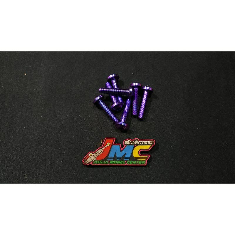 Jual Baut Titanium GR5 Blue Purple M8x35 (Drat 12 Panjang 3,5cm ...
