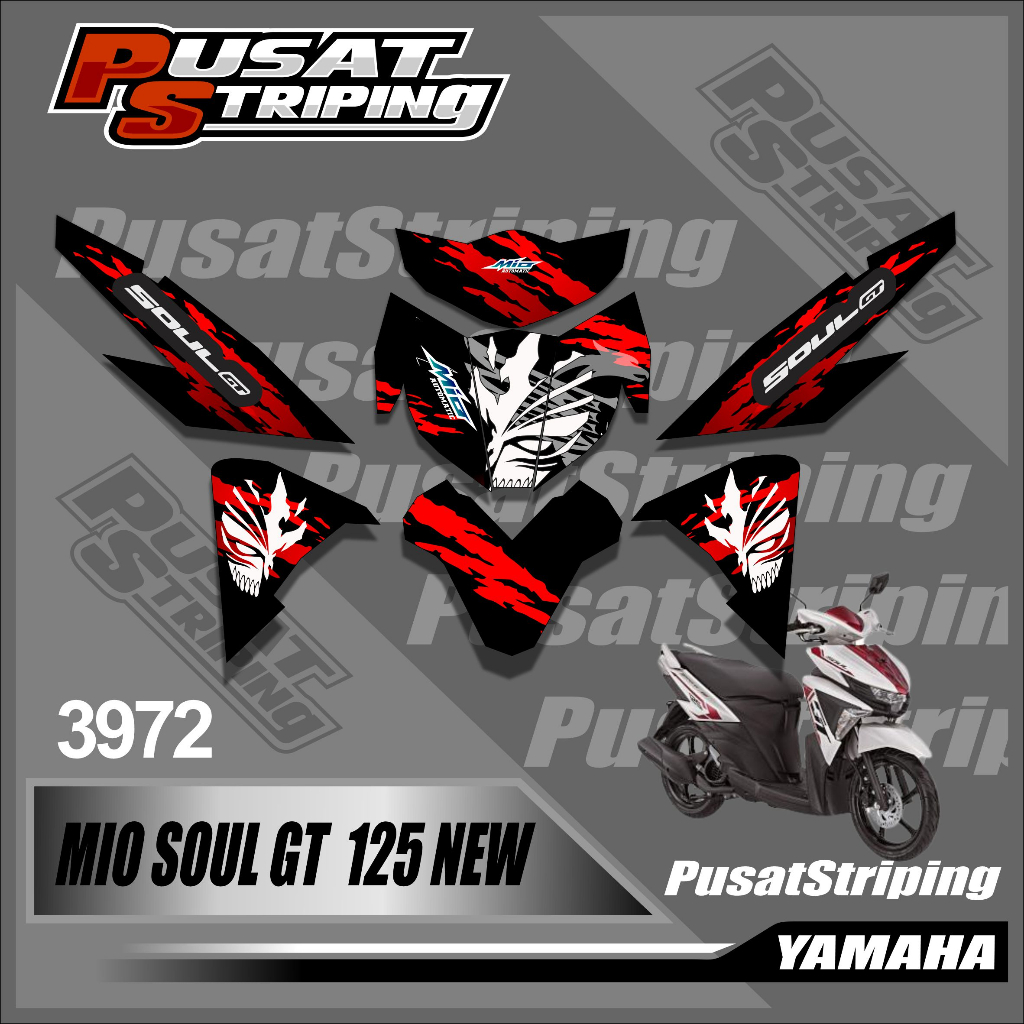 Jual COD [bayar ditempat] Sticker Striping Decal Motor Mio Soul Gt 125 ...