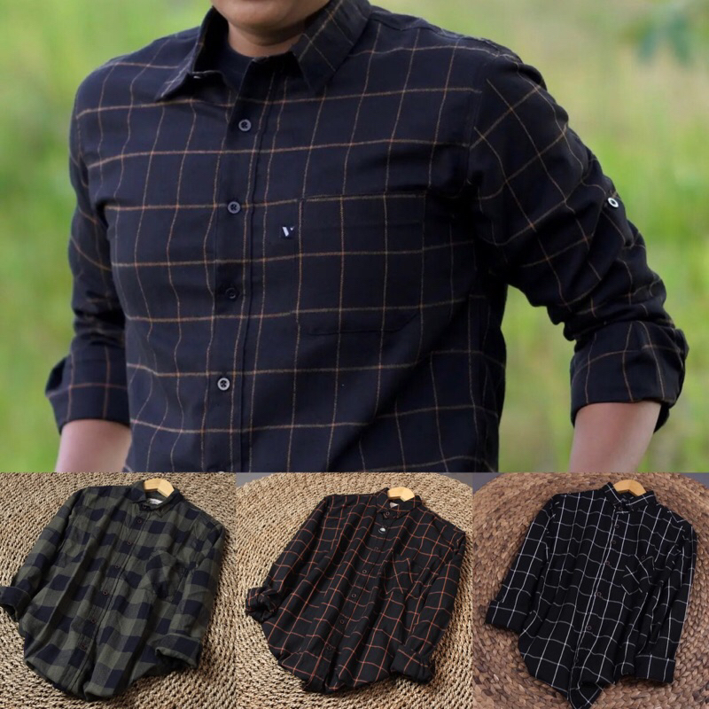 Jual KEMEJA FLANEL PREMIUM LENGAN PANJANG PRIA DAN WANITA BRIIL EIGHTY ...