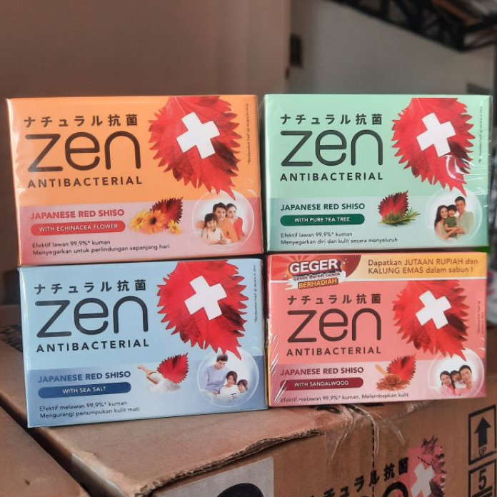 Jual SABUN ZEN Antibacterial Bar Soap | Shiso & Sandalwood | Sea Salt ...