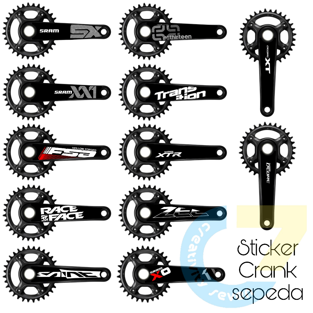 Jual [ PROMO ] Sticker Decal Crank sepeda MTB - Decal Pedal Sepeda MTB ...