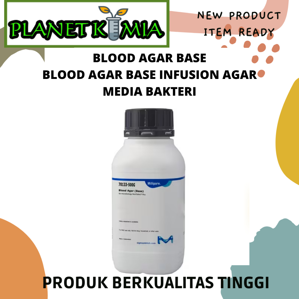 Jual BLOOD AGAR BASE MEDIA BAKTERI MERCK KEMASAN 10 GRAM BEST QUALITY ...