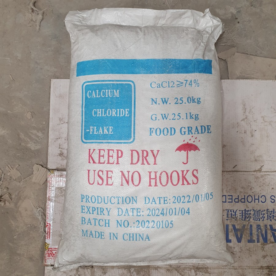 Jual Kalsium Klorida 74 % Food Grade Ex Cina 25 Kilogram Calcium ...