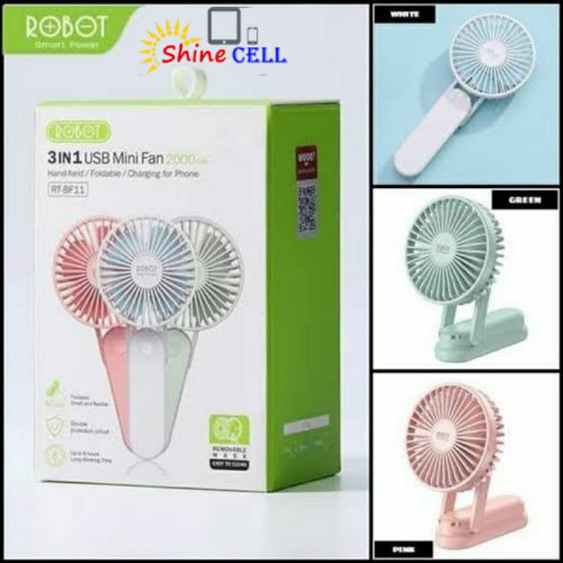 Jual KIPAS ANGIN MINI PORTABLE ROBOT RT-BF11 | Shopee Indonesia
