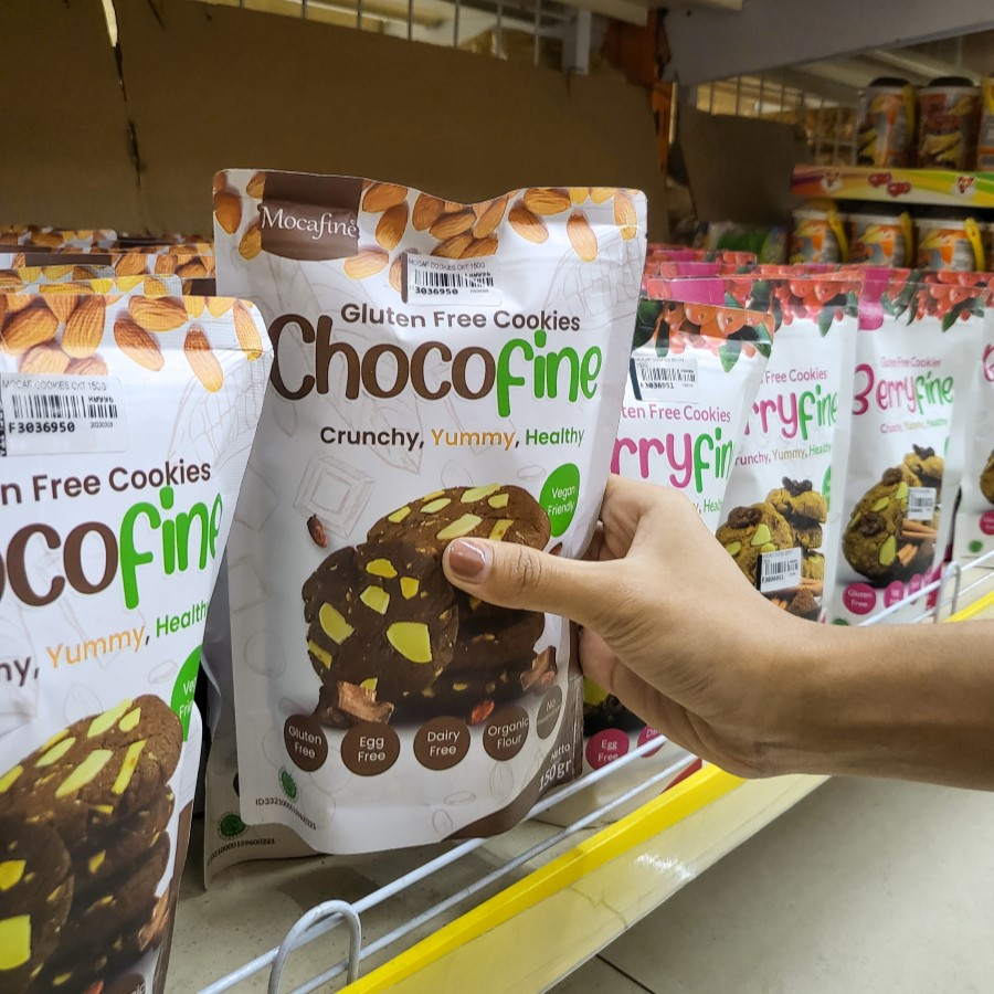 Jual MOCAFINE Vegan Gluten Free Cookies Chocofine by Rumah Mocaf - Egg ...