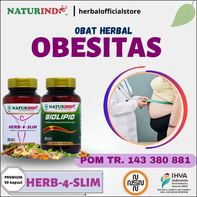 Jual HERBA SLIM Obat Herbal Obesitas Lemak Kolesterol Jahat Berlebihan ...