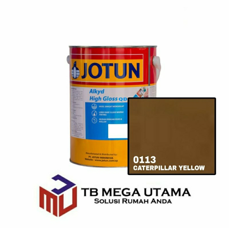 Jual Jotun Alkyd High Gloss QD 0113 Caterpillar Yellow 5 Liter | Cat ... Jual Jotun Alkyd High Gloss QD 0113 Caterpillar Yellow 5 Liter | Cat ...