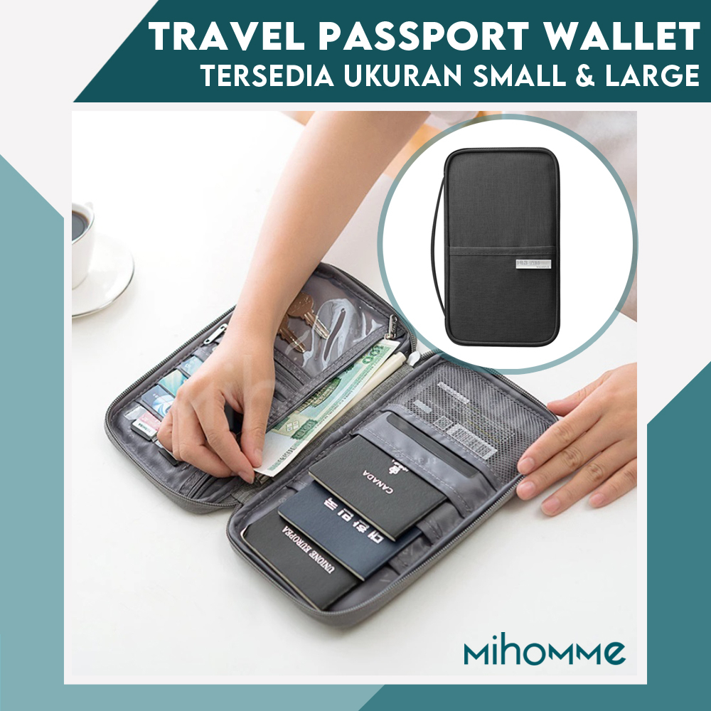 Jual Dompet Paspor Travel Passport Wallet Pouch Organizer Penyimpanan ...
