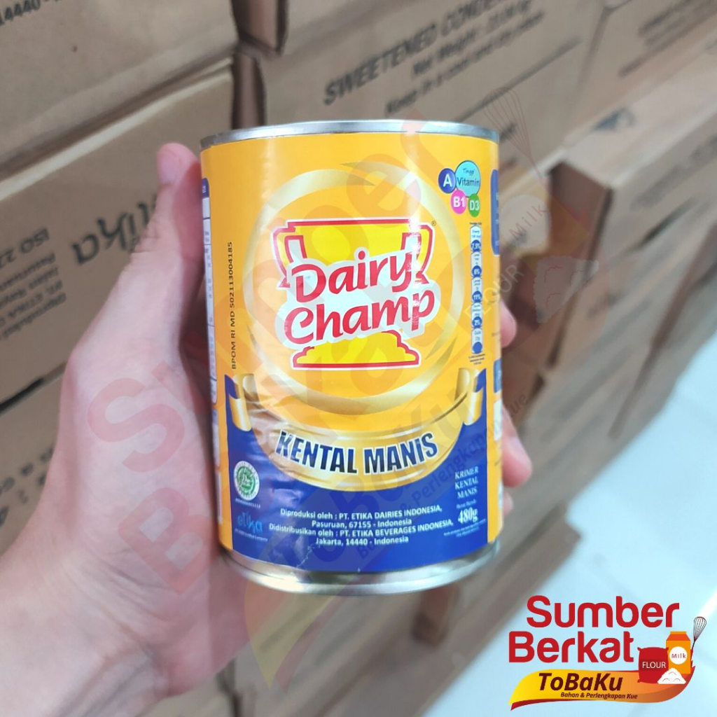 Jual Dairy Champ Kaleng 480 g Kaleng 480 gr Susu Kental Manis Krimer ...