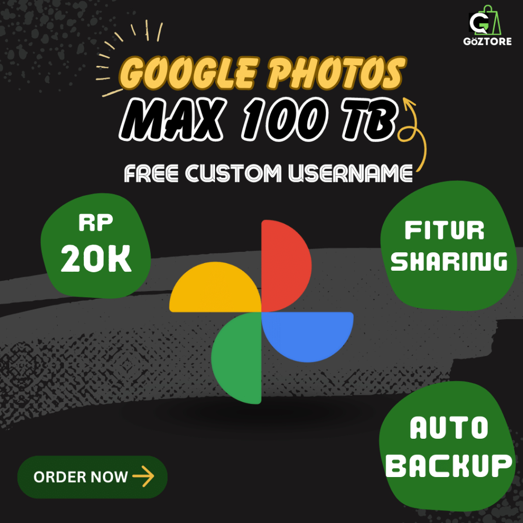 Jual Google Photos Google foto G photo Gphotos Max Storage 100TB ...