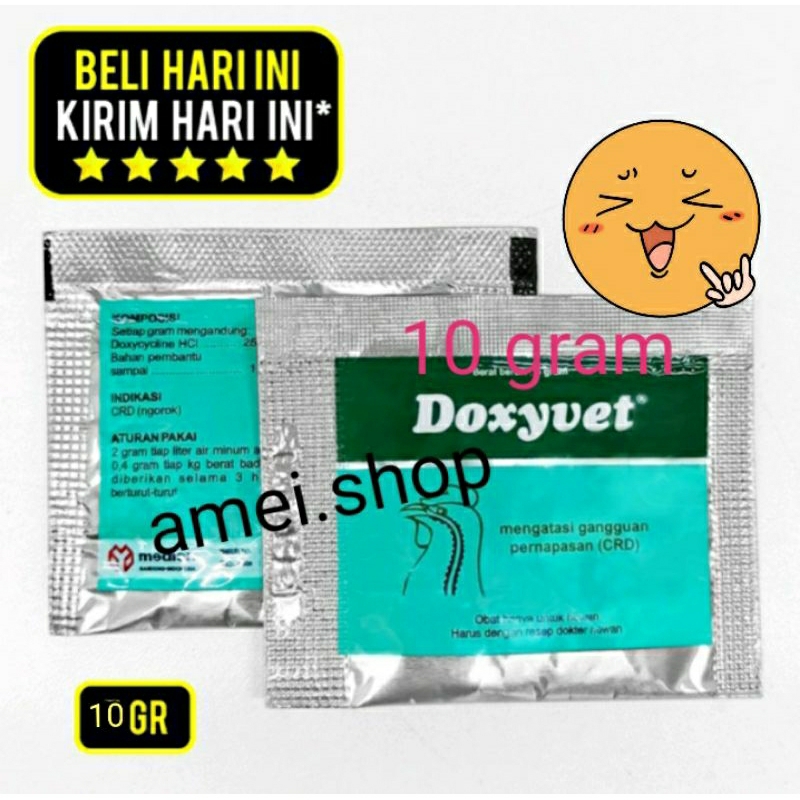 Jual Obat ternak DOC ayam CDR ngorok DOXYVET 10gram obat ayam ...