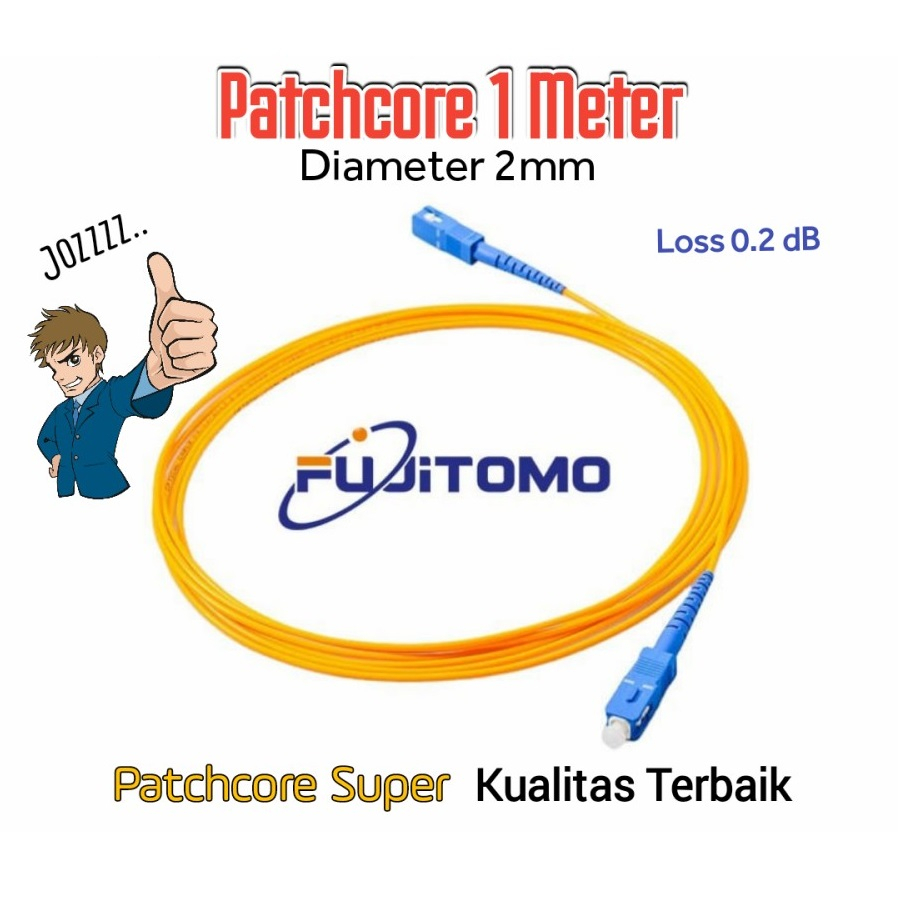 Jual Patchcore Fiber Optic FUJITOMO 2mm 1 Meter SC/UPC - Patchcord ...