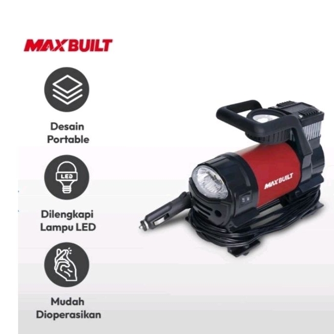 Jual POMPA ANGIN MOBIL PORTABLE 15a Dc 12 VOLT MAXB | Shopee Indonesia