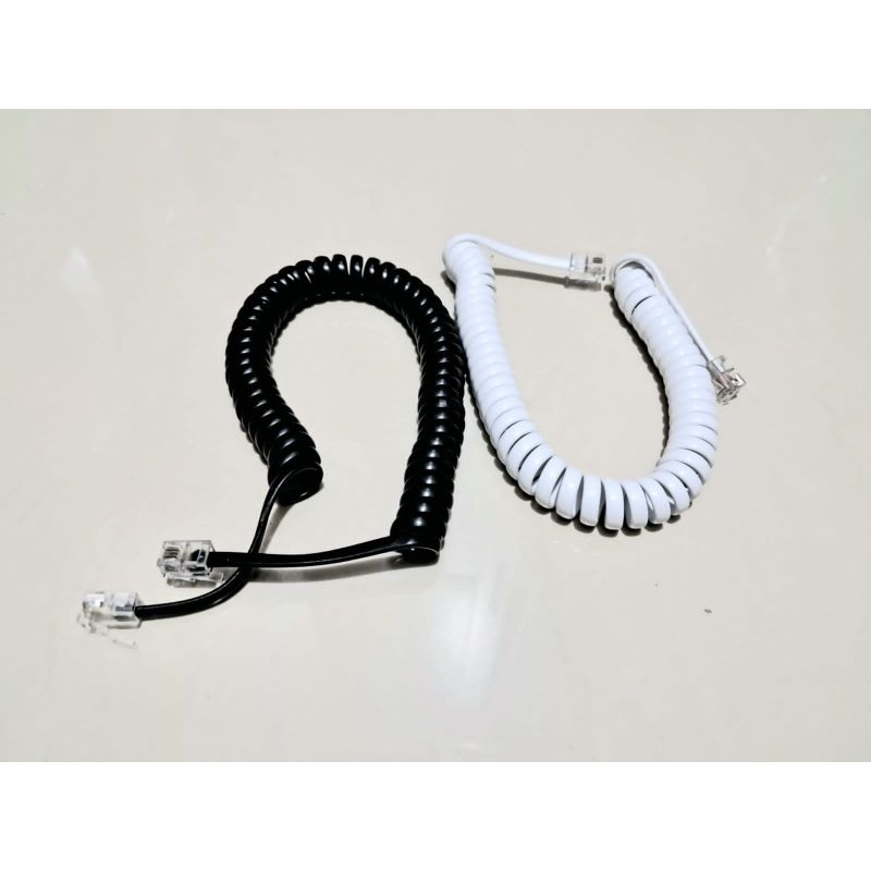 Jual Kabel Telepon Spiral Kabel Gagang Telepon RJ9 | Shopee Indonesia