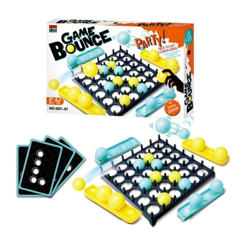 Jual Mainan edukasi board game bola pantul interaktif connect four game ...