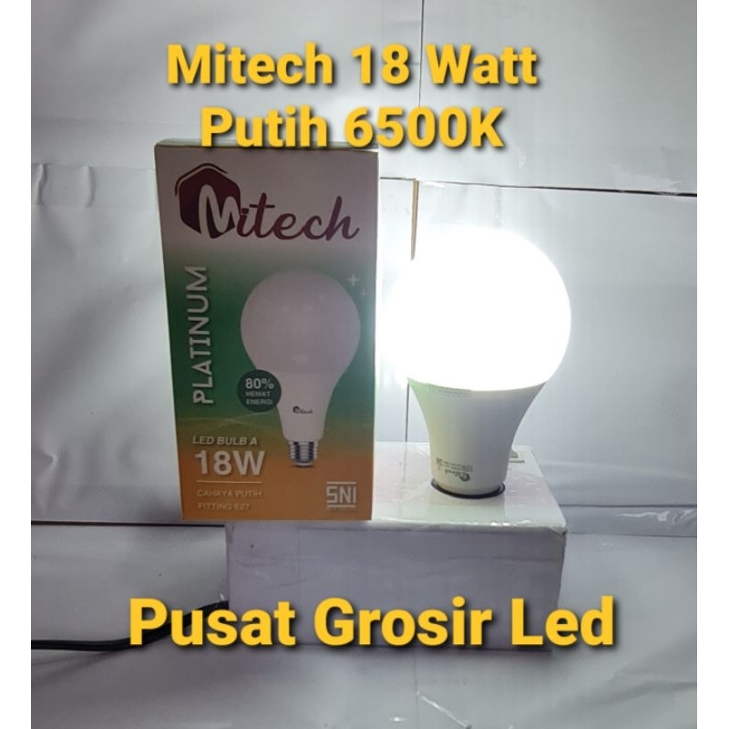 Jual Lampu Led Mitech 18W 18 Watt SNI Bergaransi 1 Tahun | Shopee Indonesia