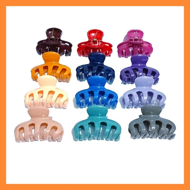 Jual Jedai Kep Jepitan Rambut Besar Dewasa Jumbo polos warna Jepit Salon Besar | Shopee Indonesia