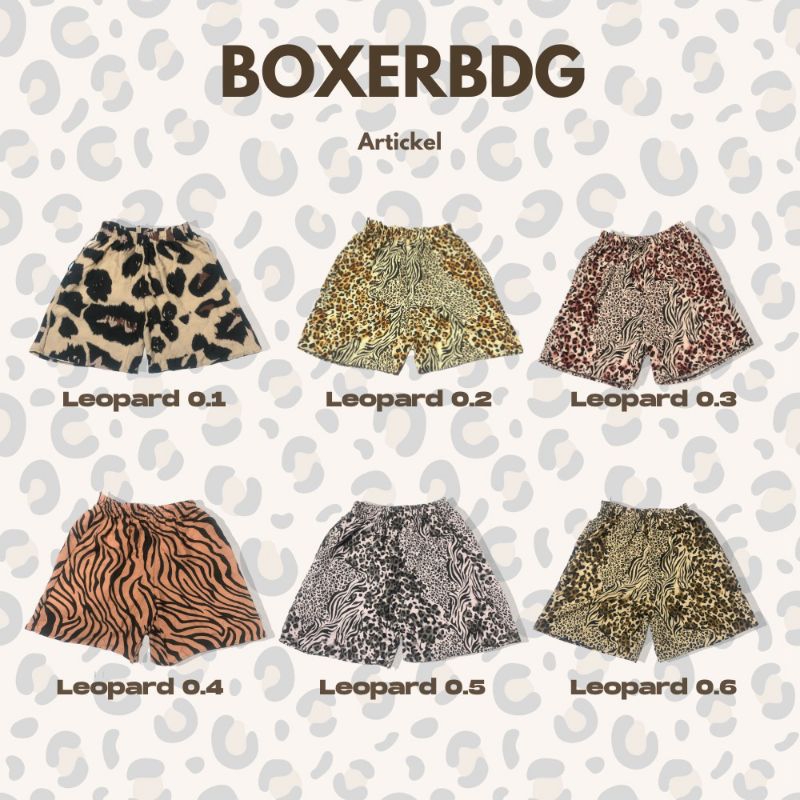 Jual Boxer Leopard Pria Dan Wanita | Boxer Unisex | Boxer Leopard ...