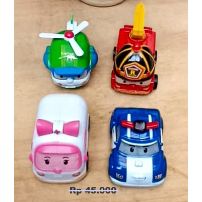 Jual Robocar Poli Figure Mainan Anak Robot Amber Roy Heli Mobil ...