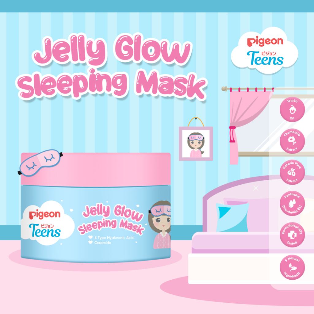 Jual PIGEON TEENS JELLY GLOW SLEEPING MASK 30G | Sleeping Mask Remaja ...