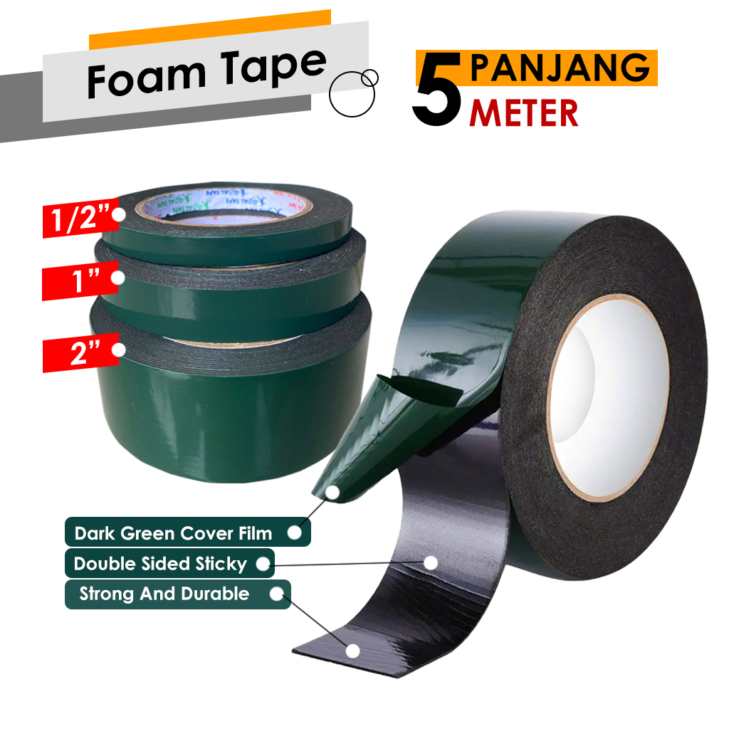 Jual Double Tape Busa / Foam Tape Double Tape Foam Solatip 2 Sisi Dobel ...