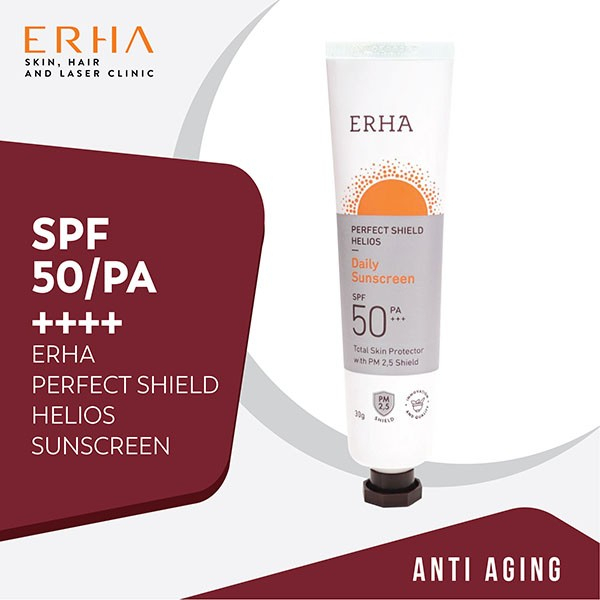 Jual ERHA PERFECT SHIELD HELIOS SPF50/PA+++ DAILY SUNSCREEN SUNBLOCK SUN SCREEN BLOCK KULIT ...